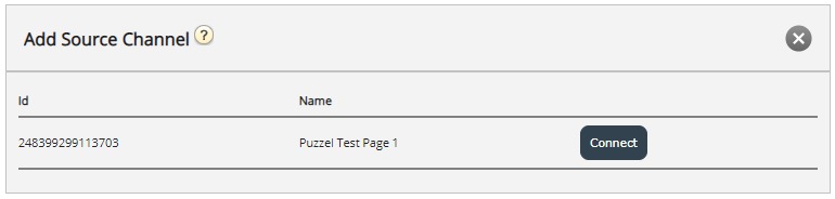 Adding a Facebook Private Source | Puzzel Help Centre